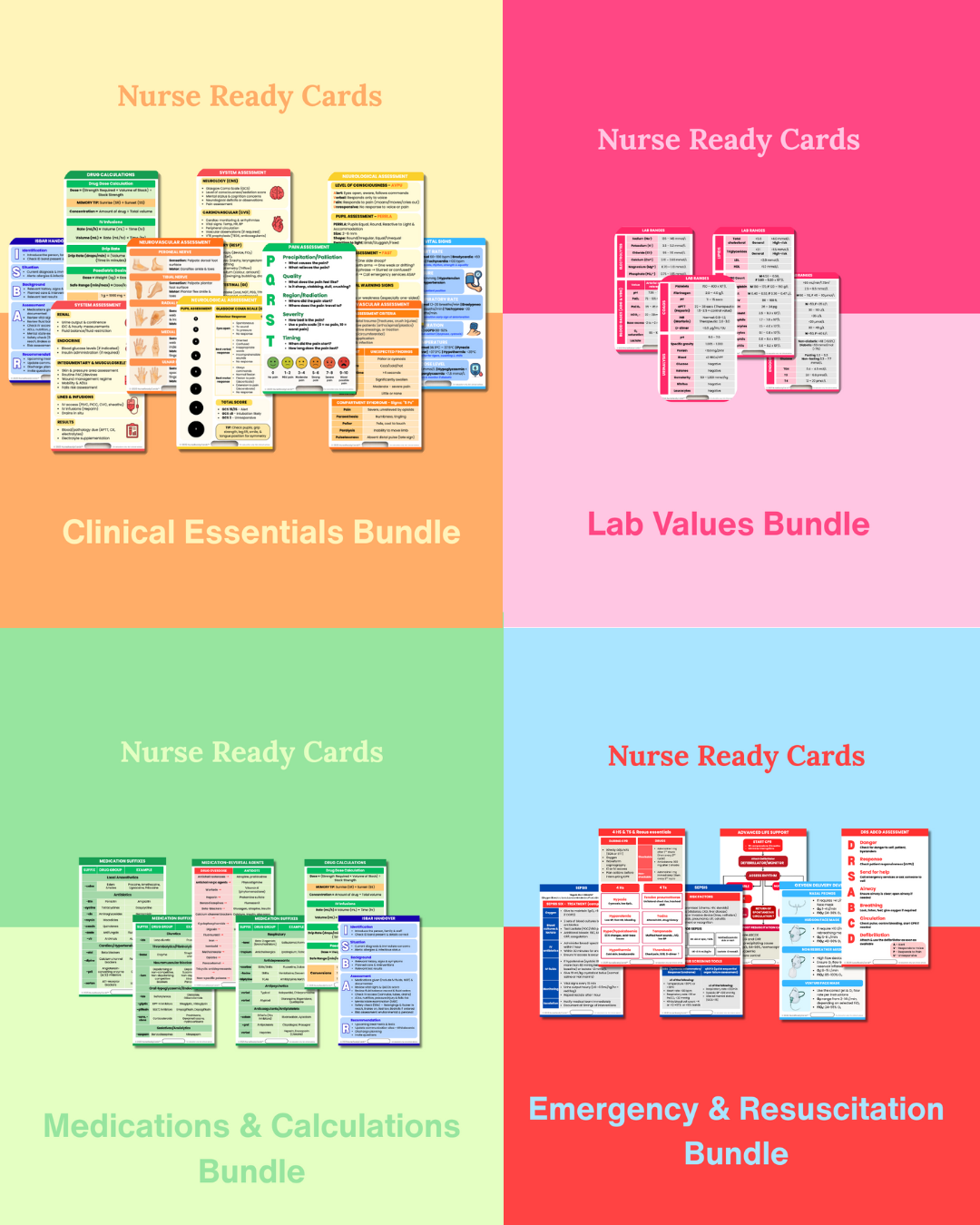 Clinical Essentials Big Bundle – NurseReadyCards